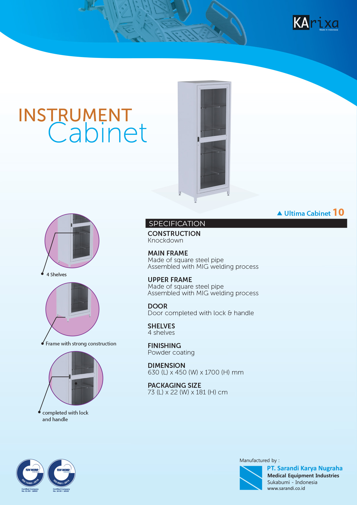 Instrument Cabinet Ultima Cabinet 10.1 (FLYER) – PT Sarandi Karya Nugraha