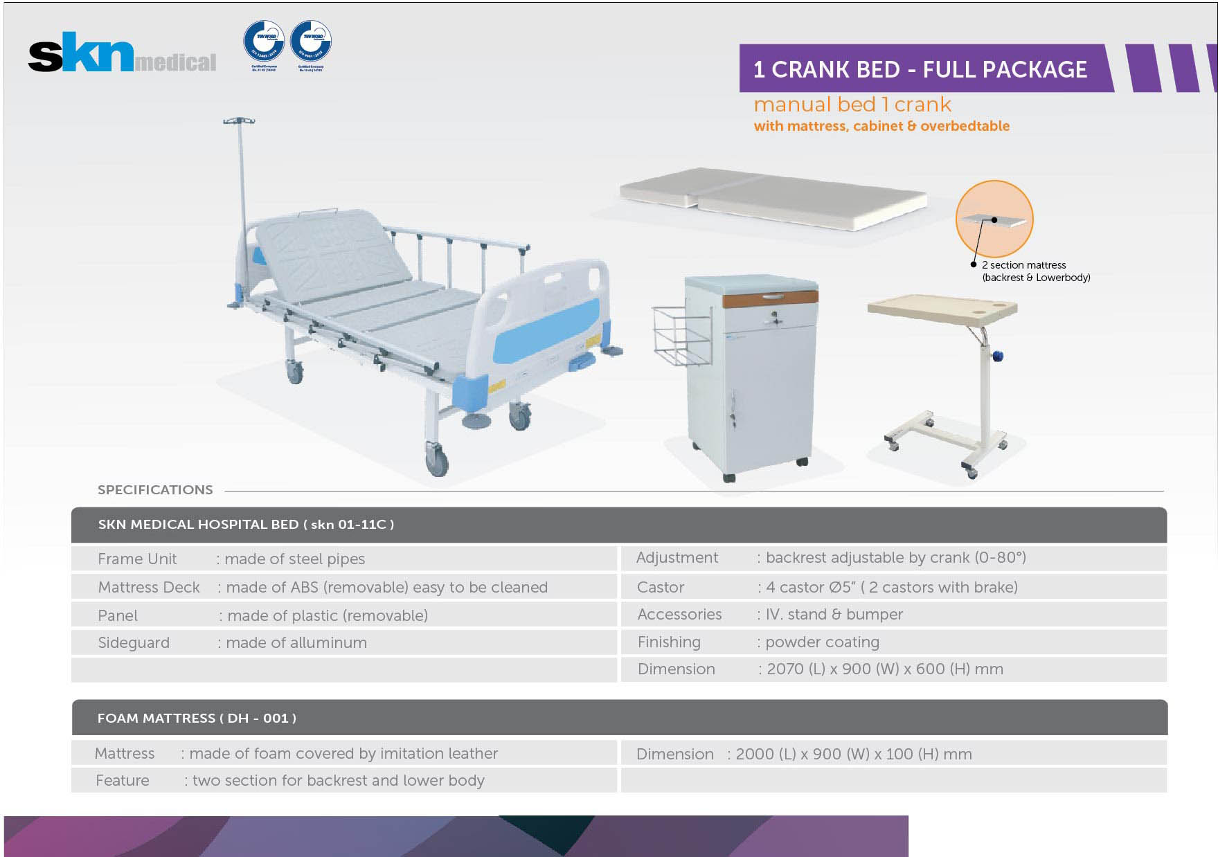 07. 1 Crank Bed – Full Package – PT Sarandi Karya Nugraha